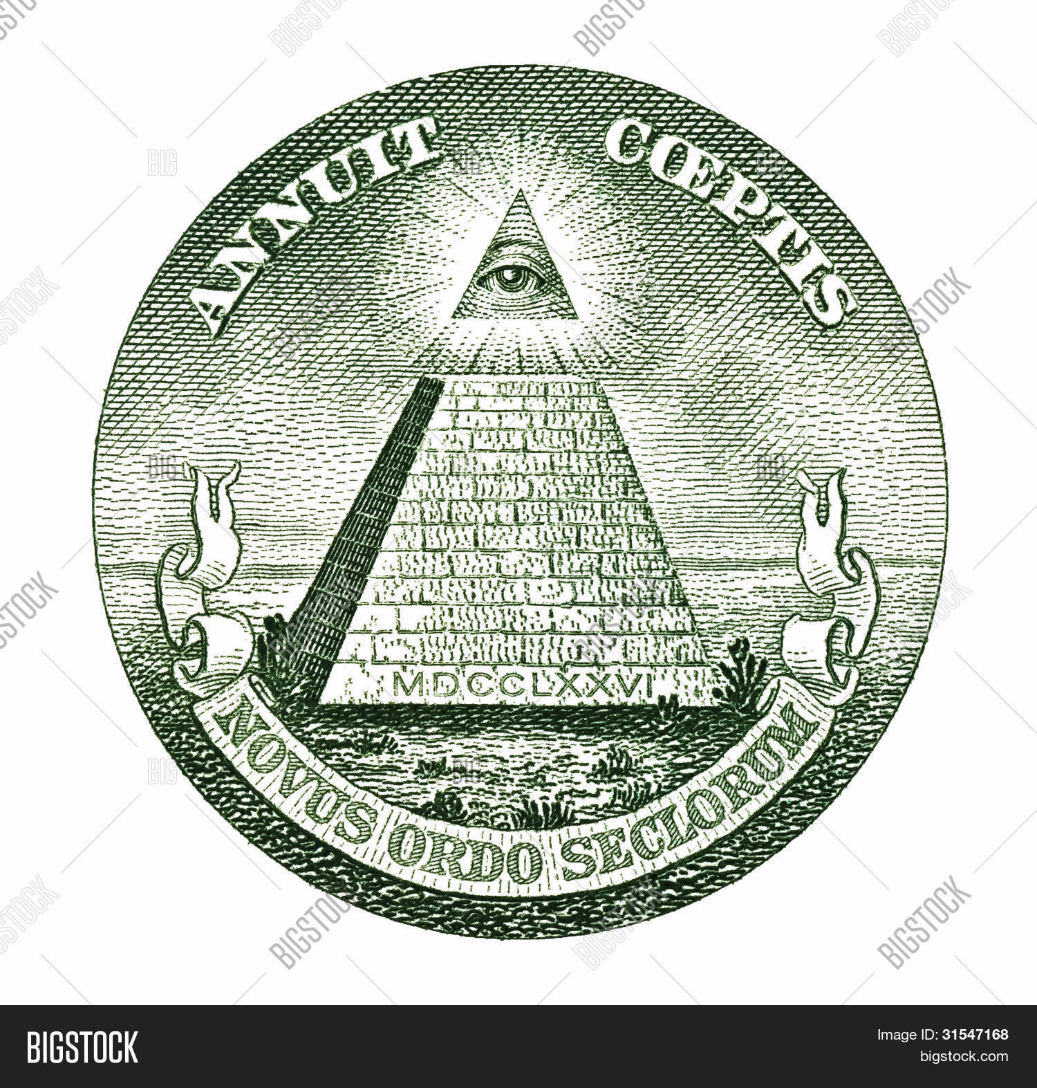 Dollar Pyramid image & stock photo. 31547168