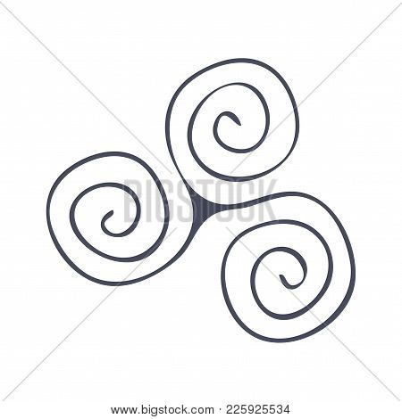Vector Symbol: The Triad, Triskelion, Triskele, Or Celtic Triple Spiral ...