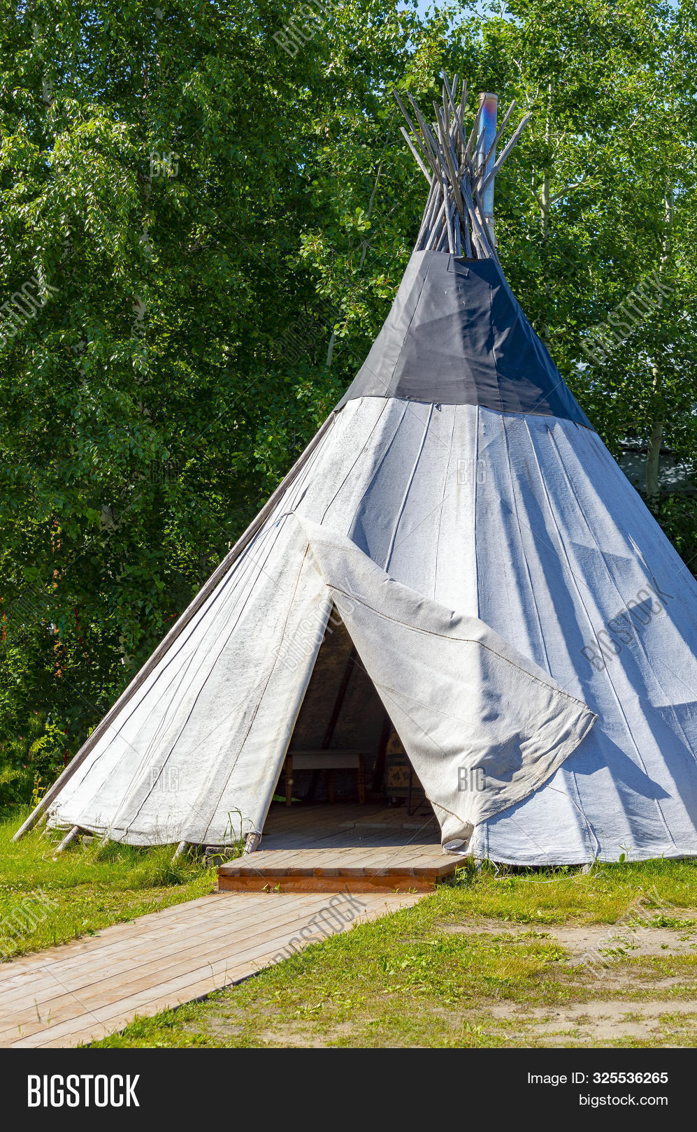 Chum - The Home Of The Indigenous Peoples Of Siberia With A Chimney ...