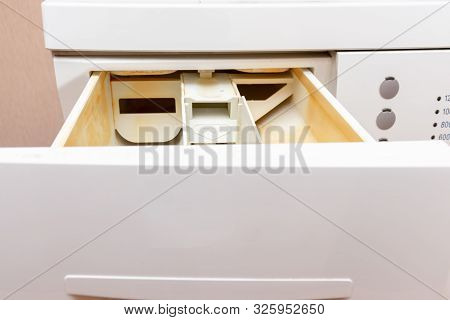 Dirty Moldy Washing Machine Detergent And Fabric Conditioner Dispenser ...
