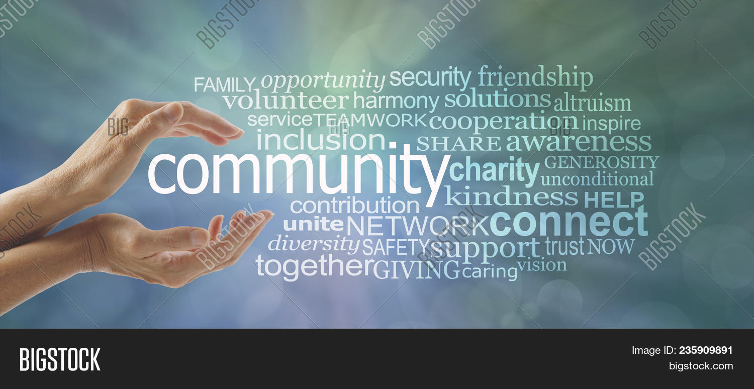 Make A Difference In Your Community Word Cloud - Female Cupped Hands ...
