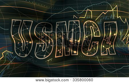 Usmca - United States Mexico Canada Agreement. Decorated Usmca Letters ...
