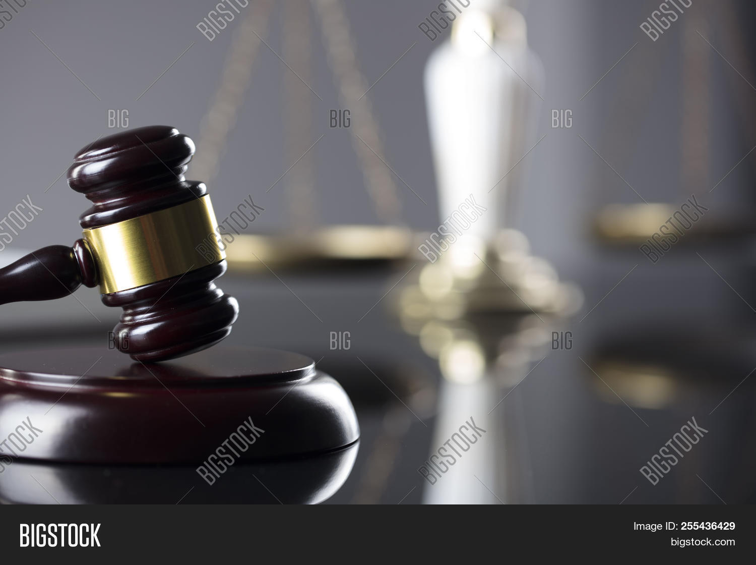 Law Theme. Mallet Of The Judge, Themis And Scale Of Justice - Symbols ...