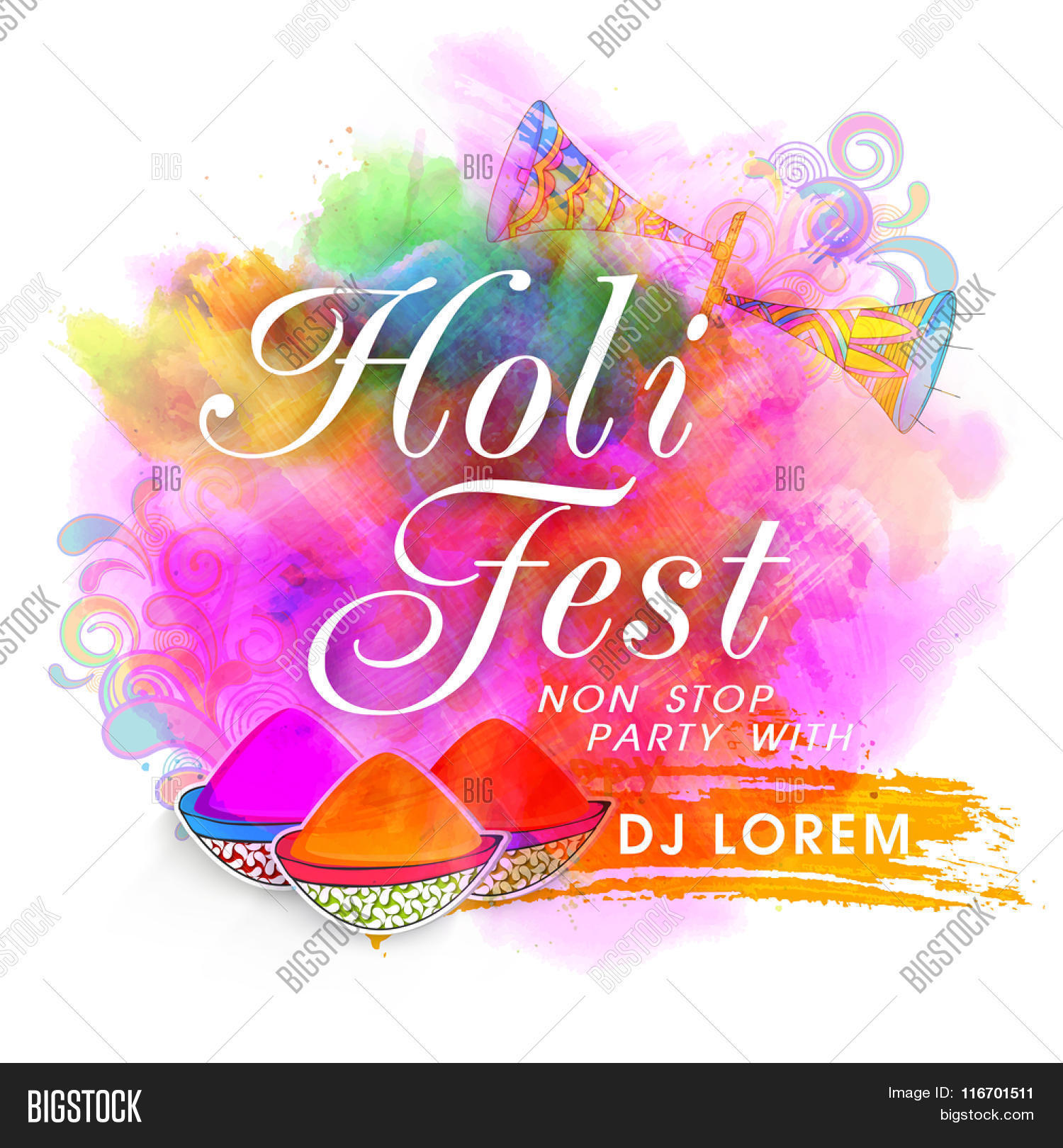 Colourful splash decorated Poster, Banner or Flyer design for Indian ...