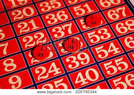 Vintage Bingo Card Background, Playing Bingo Card image & stock photo ...