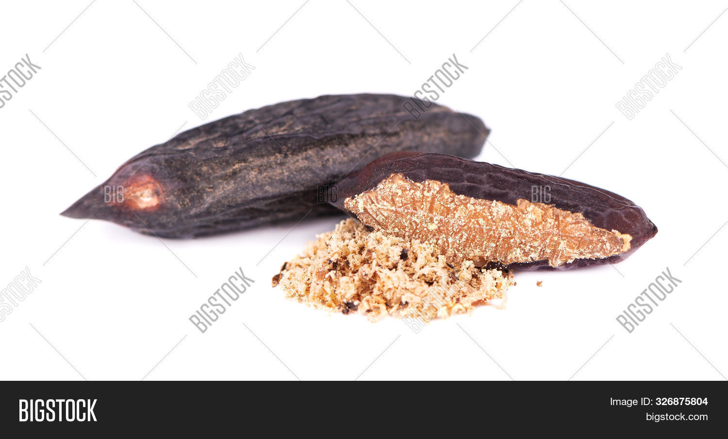 Tonka Beans Isolated On White Background. Bean Of Dipteryx Odorata ...