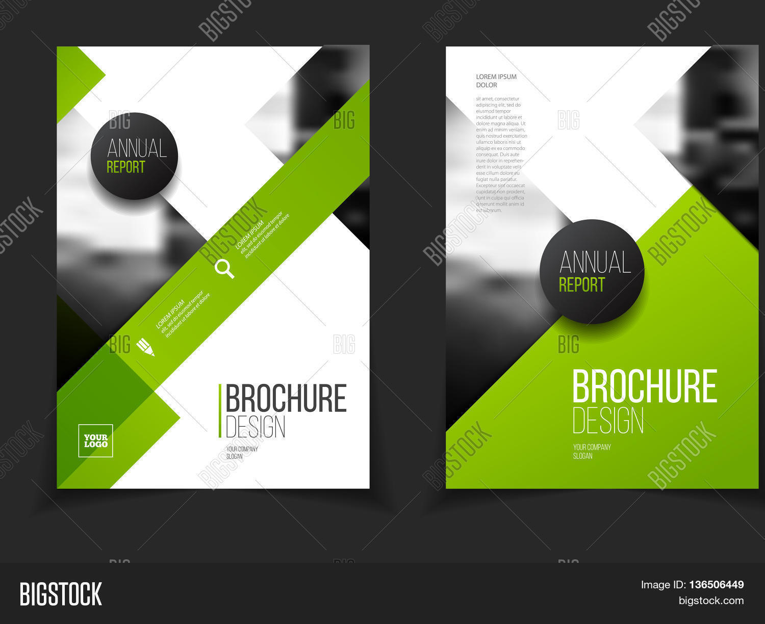 Catalogue Cover Design. Annual Report Vector Illustration Template. A4 ...