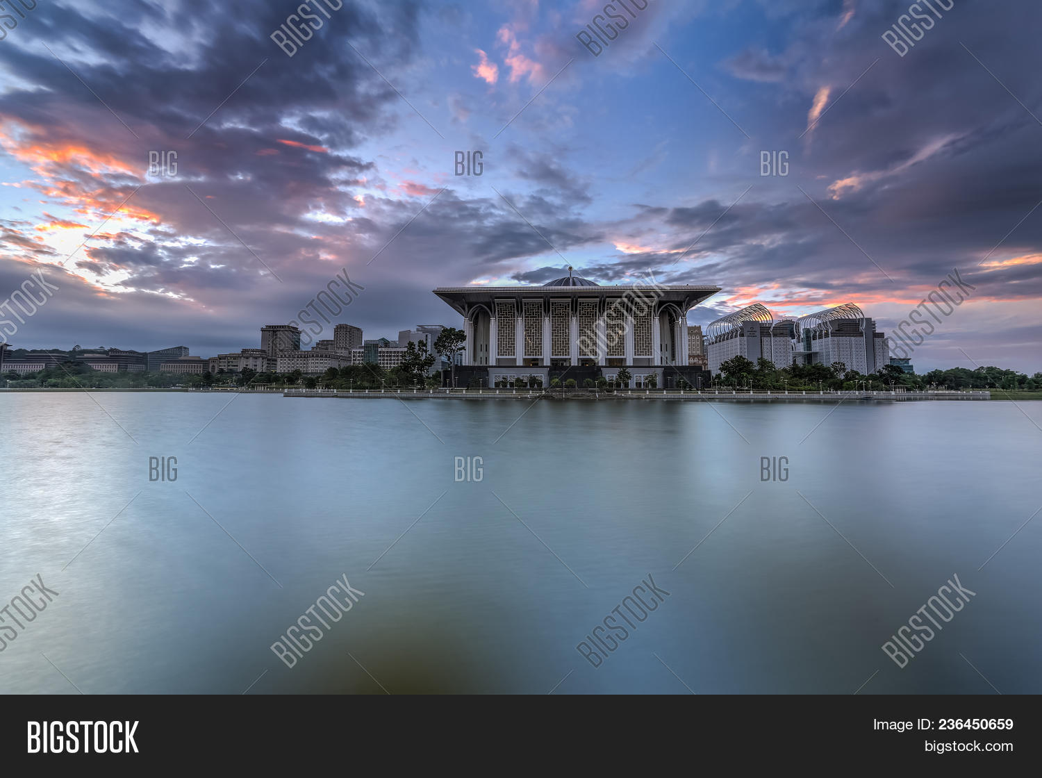 Sunrise View At Masjid Besi (iron Mosque) Or Masjid Tuanku Mizan Zainal ...