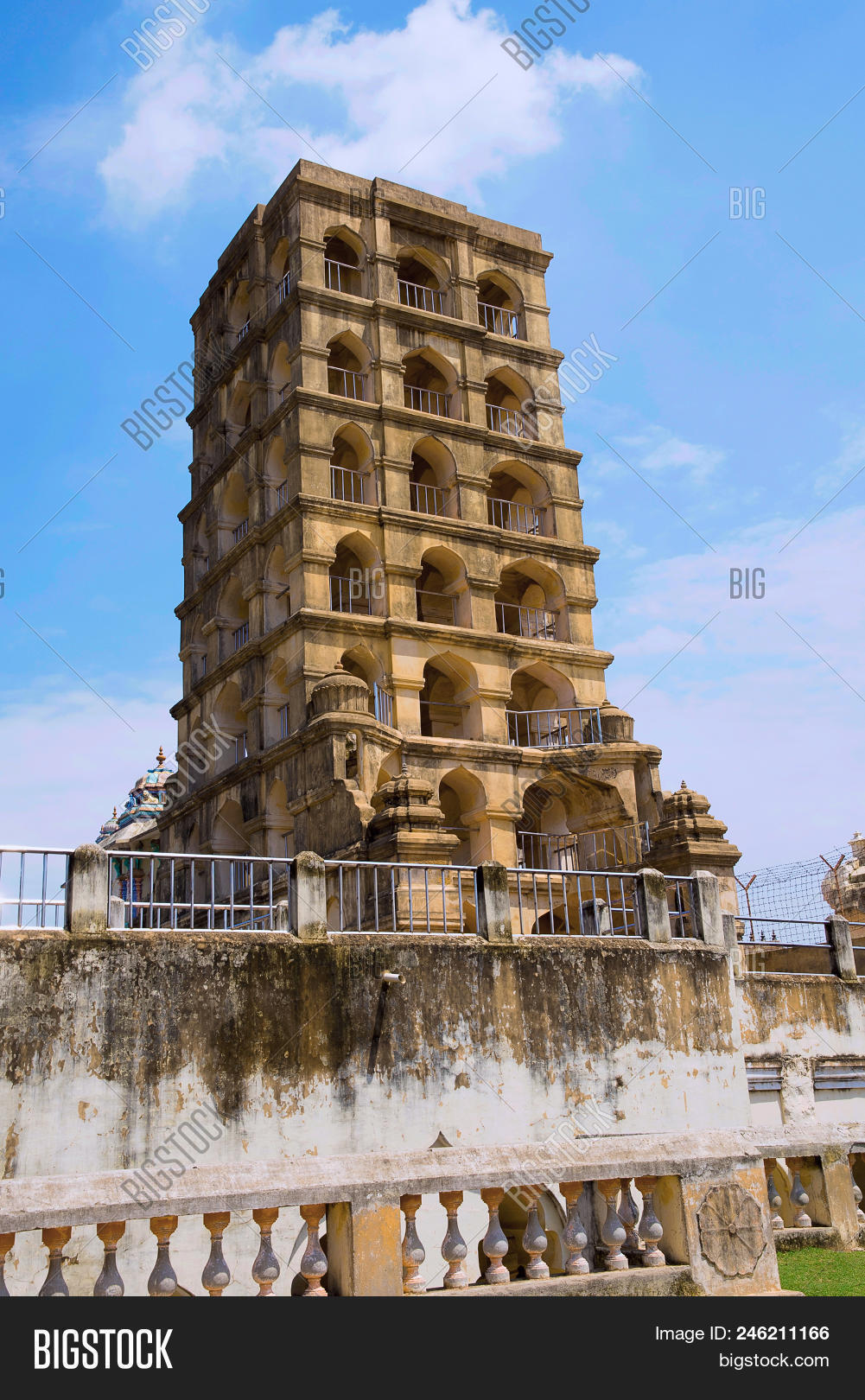 Bell Tower, Thanjavur Maratha Palace Complex, Tanjore, Tamil Nadu India ...