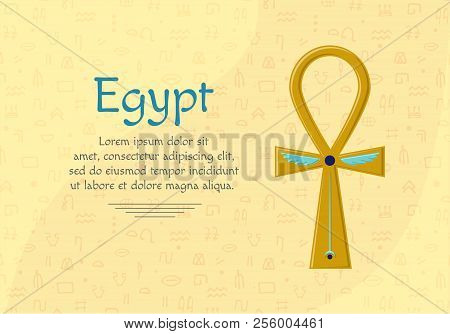 Religious Sign Of The Ancient Egyptian Cross - Ankh. A Symbol Of Life ...