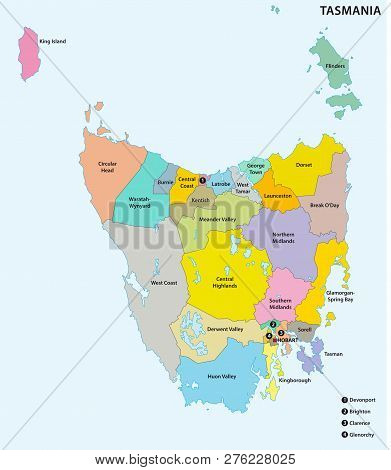 Administrative And Political Map Of The 29 Local Government Areas Of ...
