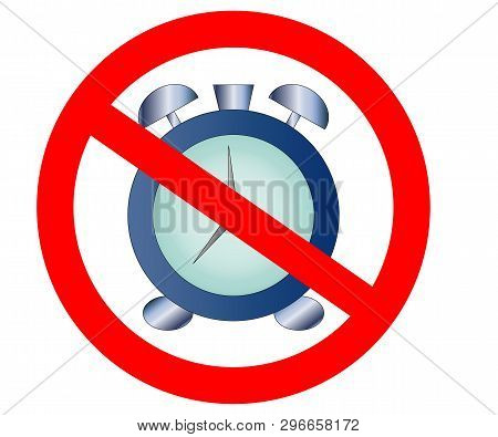 No, Ban Or Stop Signs. Mechanical Clock Time Icons. Stopwatch Timer ...