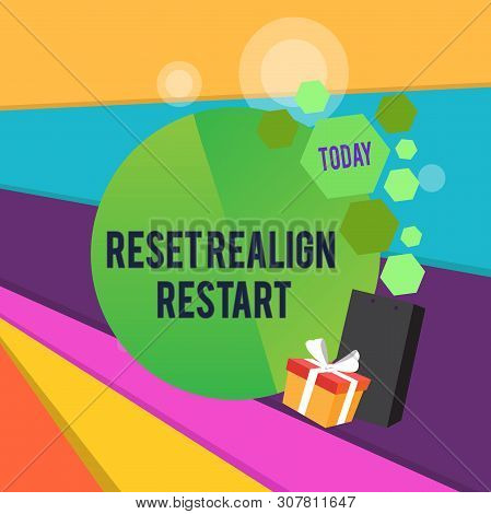 Word Writing Text Reset Realign Restart. Business Concept For Life ...