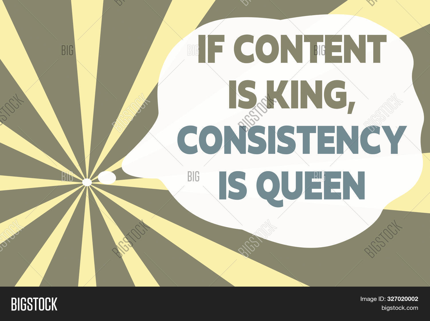 Text Sign Showing If Content Is King Consistency Is Queen. Conceptual ...
