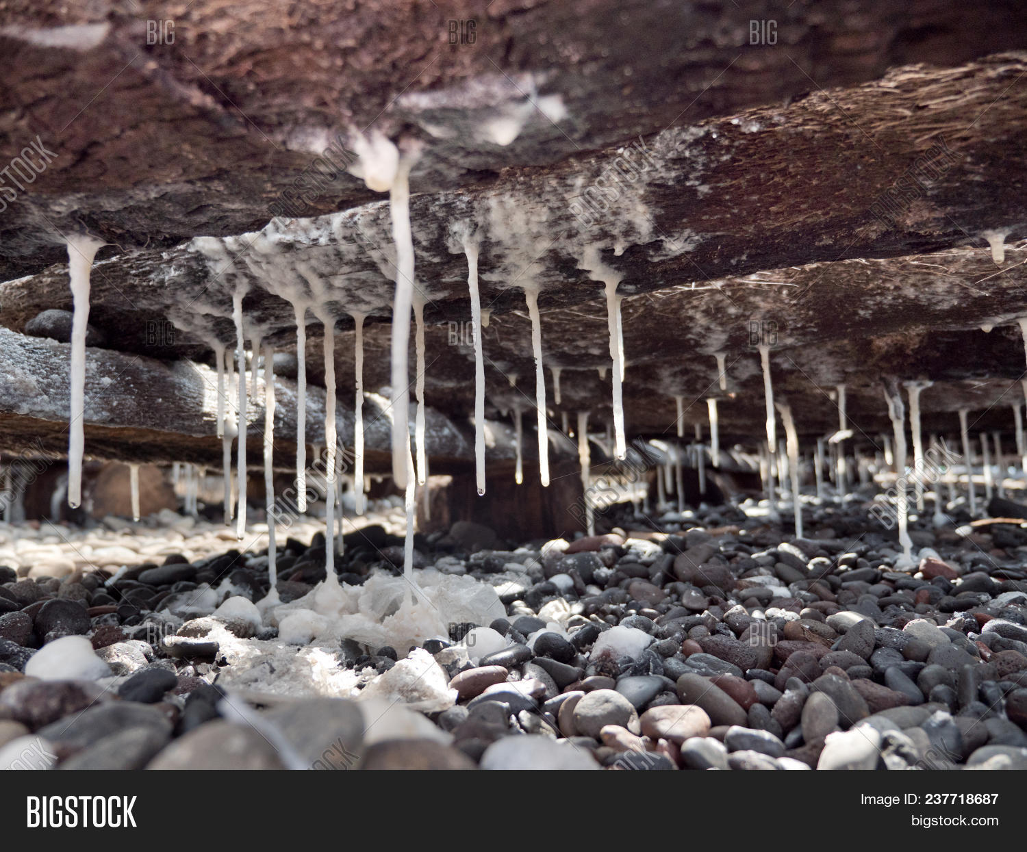 Production Of Sea Salt In The Bali, Indonesia. Salt Crystallizes Out Of ...