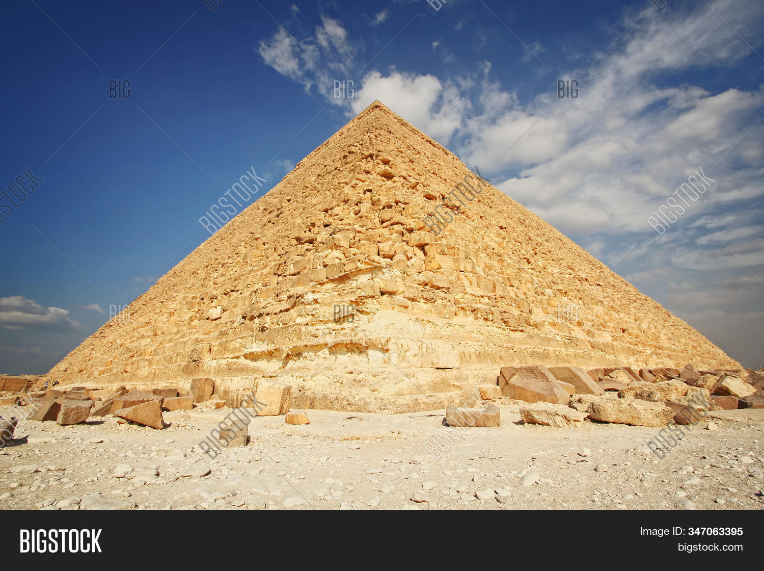 Egyptian Pyramids At Giza Plateau,pyramid Of Khafre,cairo,egypt image ...