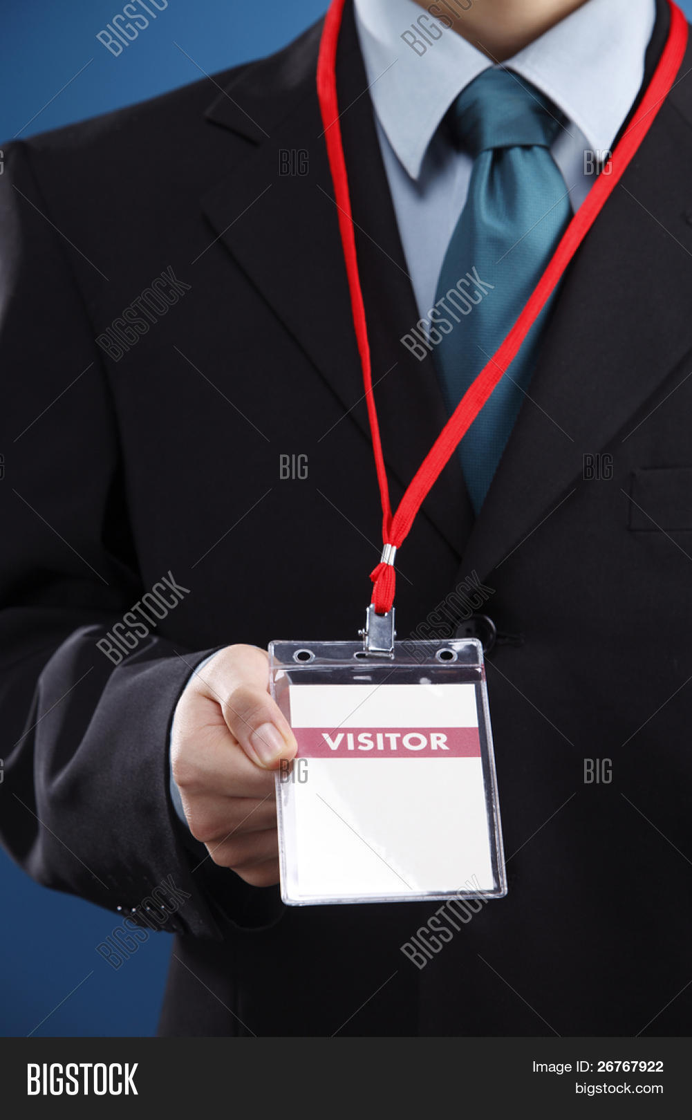Stock image of name tag hung on human's neck. image & stock photo. 26767922