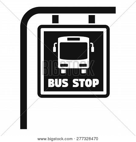 Bus Stop Sign Icon. Simple Illustration Of Bus Stop Sign Icon For Web ...