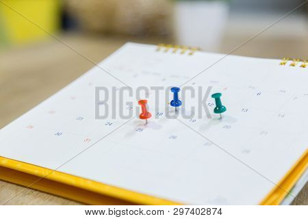 Calendar Event Planner Is Busy.calendar,clock To Set Timetable Organize ...