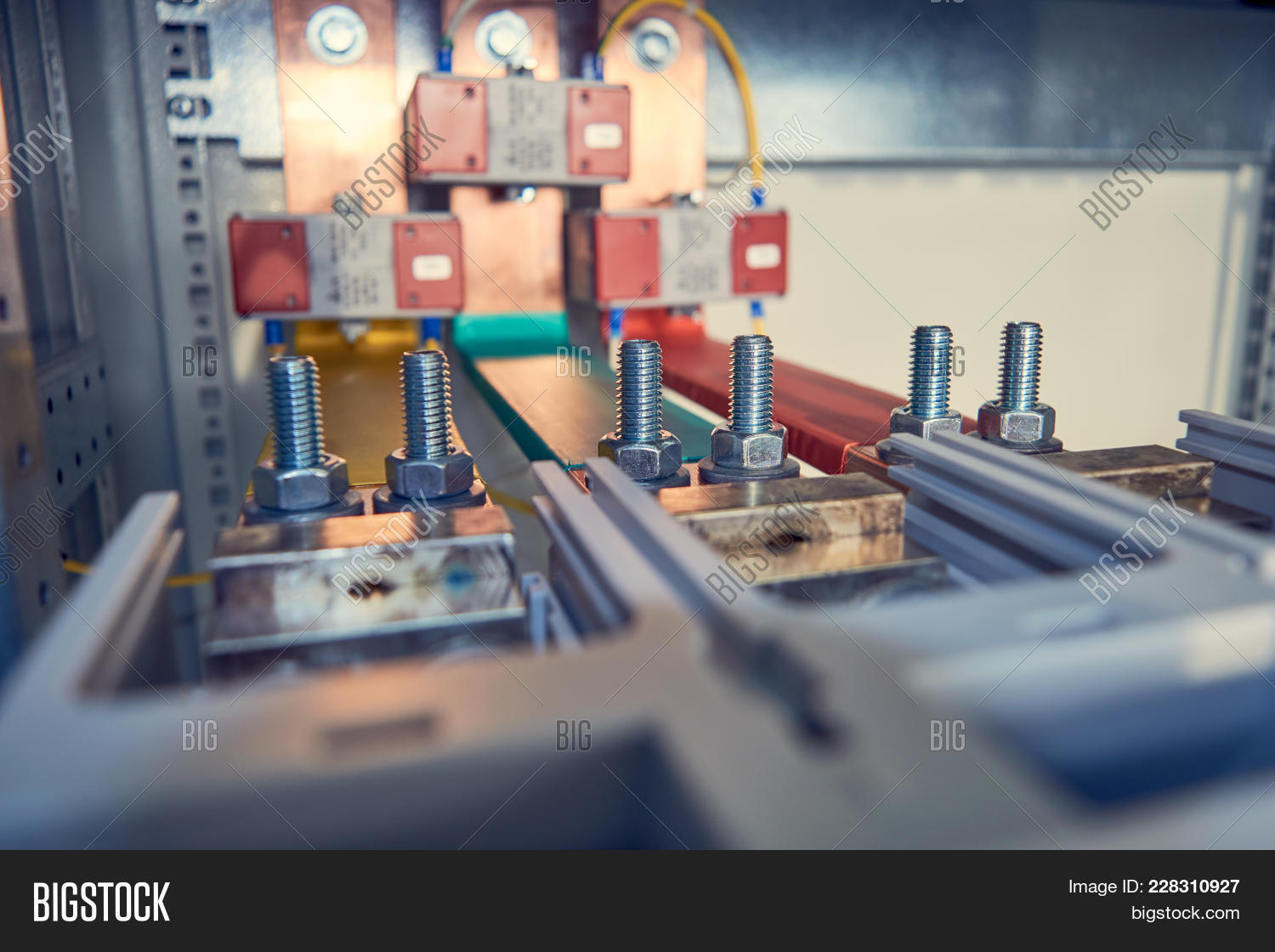 The Electric Busbars Are Connected To The Automatic Switches By A ...
