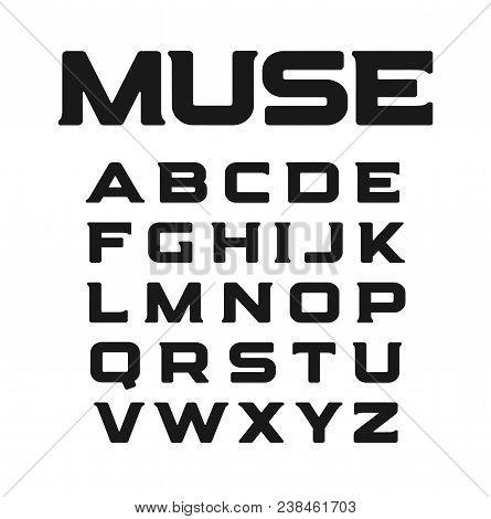 Modern Font With Unusual Serifs. New Minimalism, Classic Style Letters ...