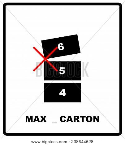 Stacking Limitation, Maximum Cartons Number By Mass Packaging Symbol On ...