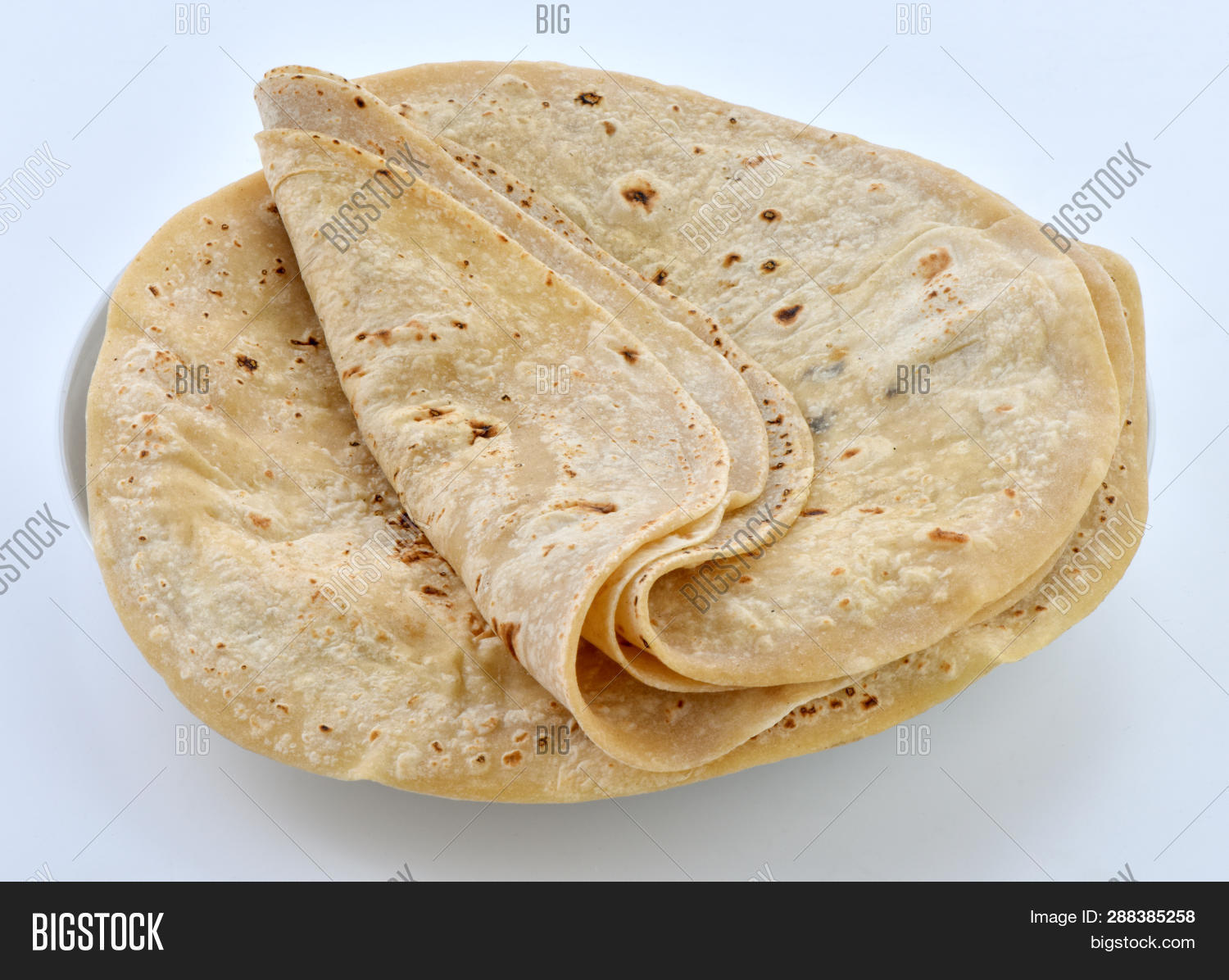 Chapati Roti. A Traditional Pakistani Thin Bread. image & stock photo ...