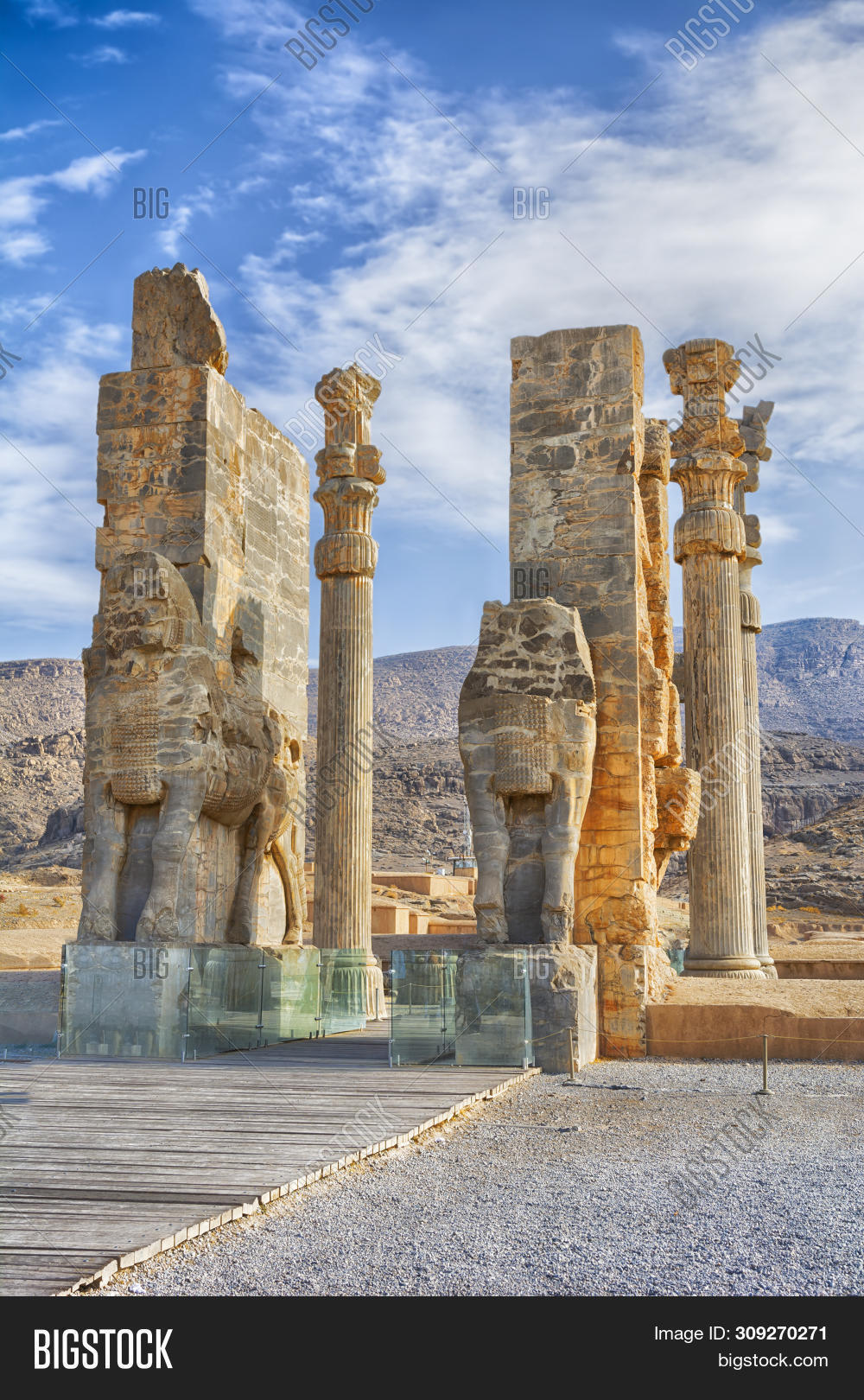 The Majestic Gate Of All Nation, Persepolis. Iran Is The Capital Of The ...
