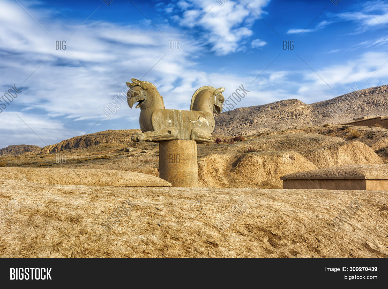 Persian Griffin, Persepolis. Iran Is The Capital Of The Achaemenids ...