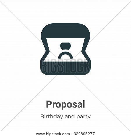 Proposal Vector Icon On White Background. Flat Vector Proposal Icon ...