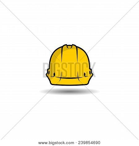 Construction Helmet Illustration, Helmet Icon Logo, Yellow Safety ...