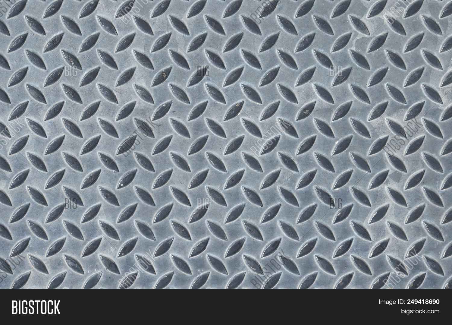 Gray Industrial Anti Slip Embossed Metal Steel Plate With Diagonal ...