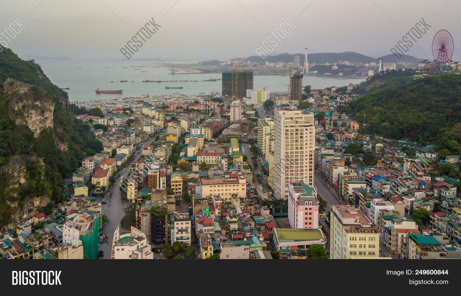 Aerial View Ha Long City, The Capital City Of Quang Ninh Province ...