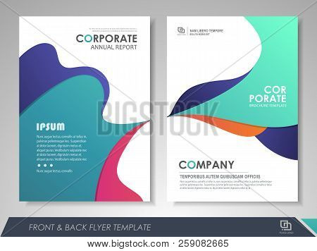 Front And Back Page Modern Brochure Design, Brochure Template ...